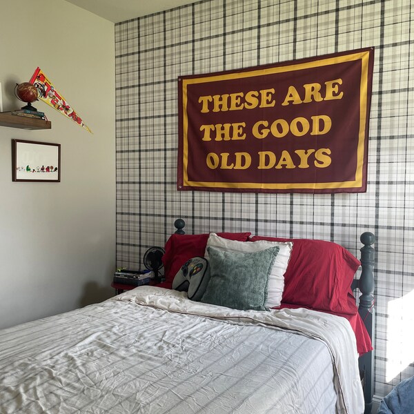 These Are the Good Old Days Flag Nostalgic Wall Flag, Vintage Quote ...