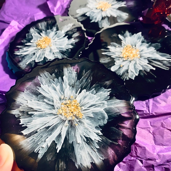 Coasters, Flower Coasters, Drink Coasters, Cup Holders, Coaster Set ...