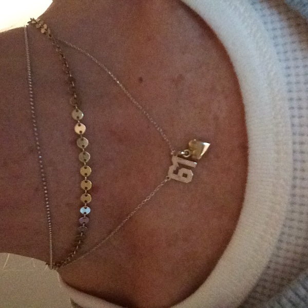 Custom Number Necklace - Number Jewelery - Date Necklace - Number ...