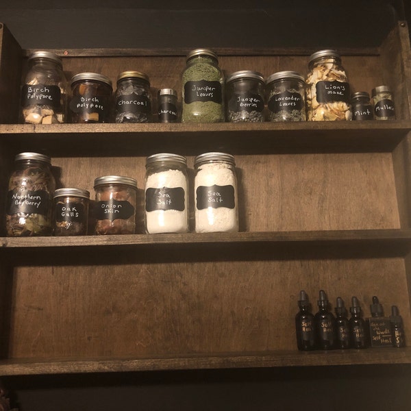 Mason Jar Storage Display Rack - Etsy