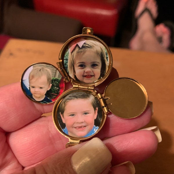 Family Tree Locket, 4 Photo Locket, Family Photo Locket, Mother's Day ...
