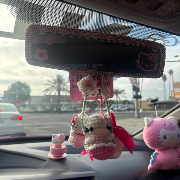 Sanrio My Melody Cinnamoroll Pompompuri Crochet Drawstring Pouch Cute ...