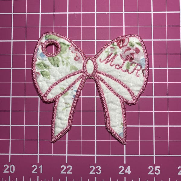 In the Hoop Scalloped Bag Tag Machine Embroidery File,luggage Tag ...