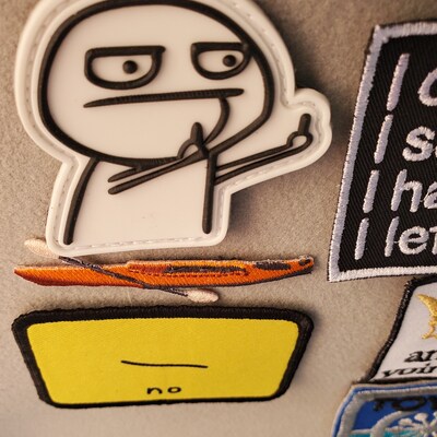 Cute Cat Meme Funny PVC Morale Patch - Etsy