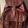 Vintage Style Leather Backpack, Moroccan Braided Leather Backpack ...