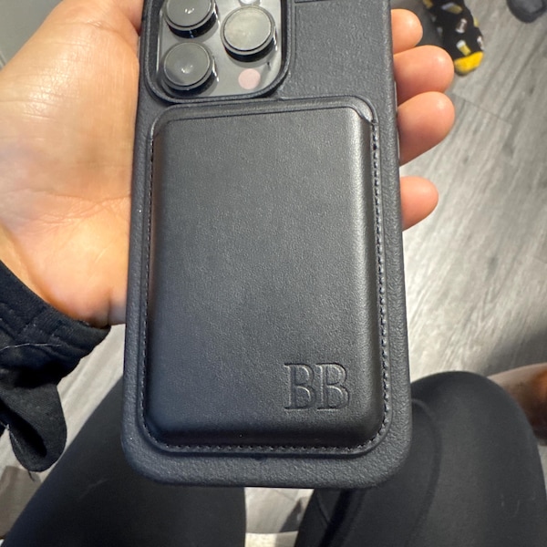 Personalized Magsafe Wallet, Custom Embossed Magsafe Wallet, Monogram ...