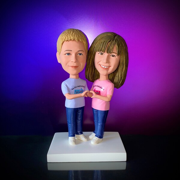 Custom Couple Bobbleheads, Personalized Bobblehead Couples Dolls of ...