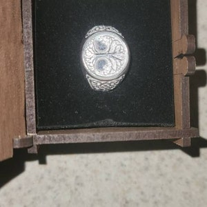 Ring of Spell Storing Sterling Silver, Adjustable, Unisex, Fantasy ...