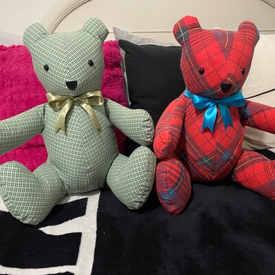 Memory Necktie Bear - Etsy