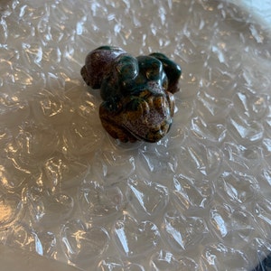 1.5 Crystal Frog Statue, Hand Carved Gemstone Figurine, Home Decoration ...