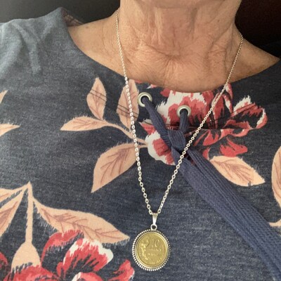 Cook Islands Bird Coin Necklace Cooks Islands Coin in a - Etsy