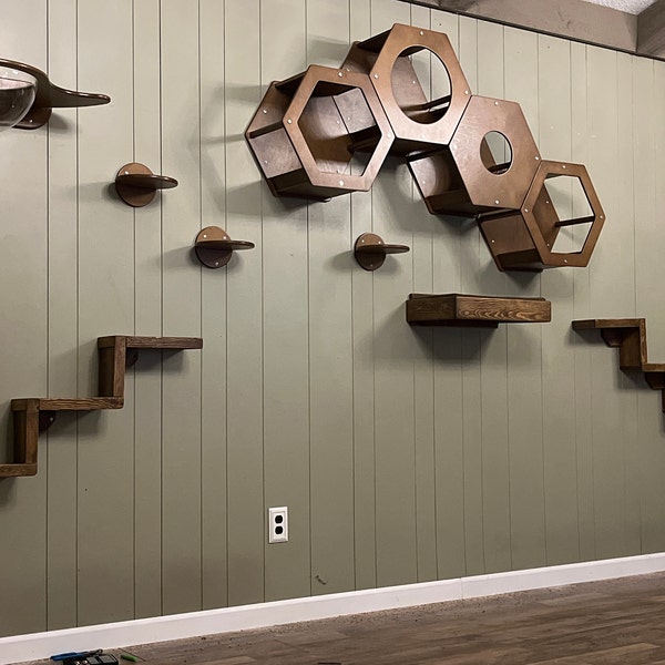 Floating Cat Stairs | Floating Cat Bed | Cat Perch | Cat Furniture - Etsy