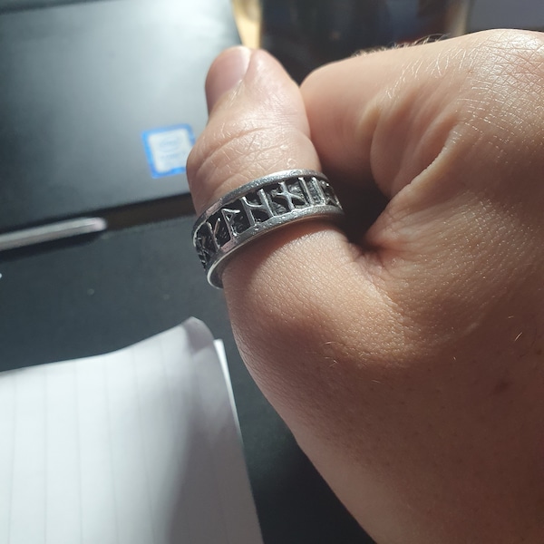 Viking Pagan Norse Adjustable Rune Ring AR001 - Etsy