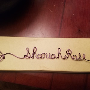 A Custom Wire Bookmark, A Personalized Wire Name Bookmark With Hearts,a ...