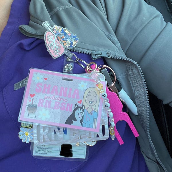 CUSTOMIZED Badge Buddies! for Healthcare Workers, Teachers, Etc. - Etsy