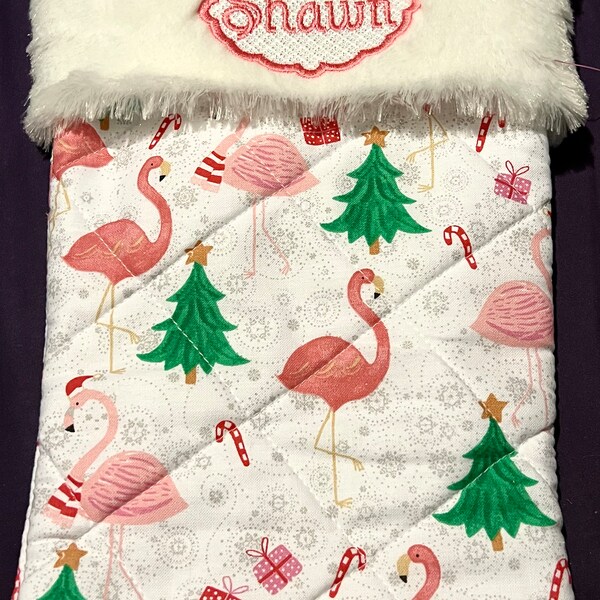 Quilted Apples and Pears Christmas Stocking - Etsy