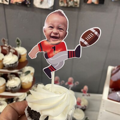 Pilot Custom Face Cupcake Toppers, Airlines Pilot, Graduation Pilot ...