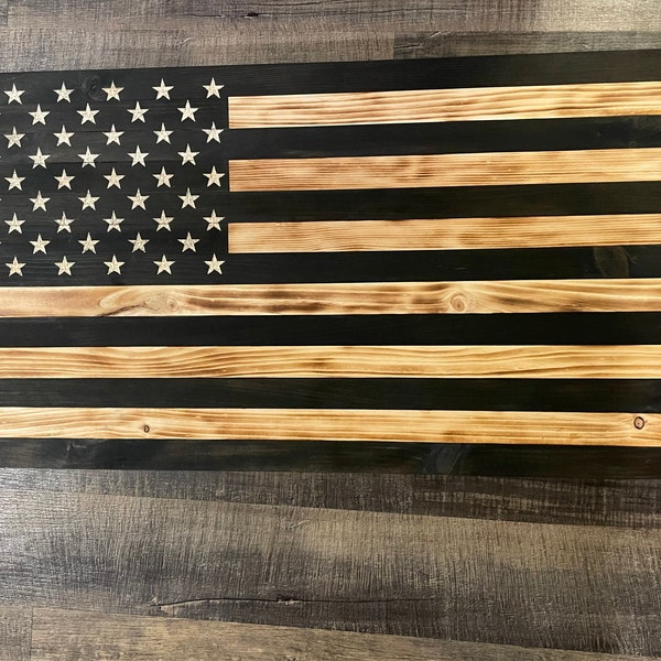 Marine Corps Wood Flag, USMC Wall Decor, USMC Flag, Marine Wood Flag ...