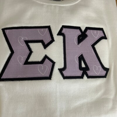 Celestial Greek Stitch Letters Sorority Apparel Sorority Sweatshirts ...