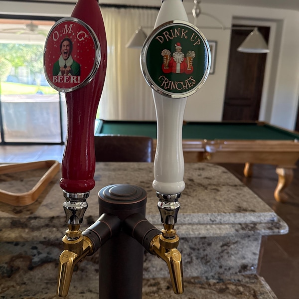 Custom Personalized Beer Tap Handle Bar Man Cave Bar Kegerator NAVY ...