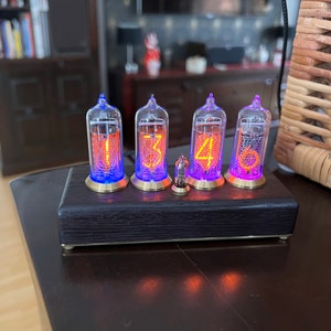 Nixie Tube Clock IN-14 Vintage Retro Table Clock Gift for Him - Etsy