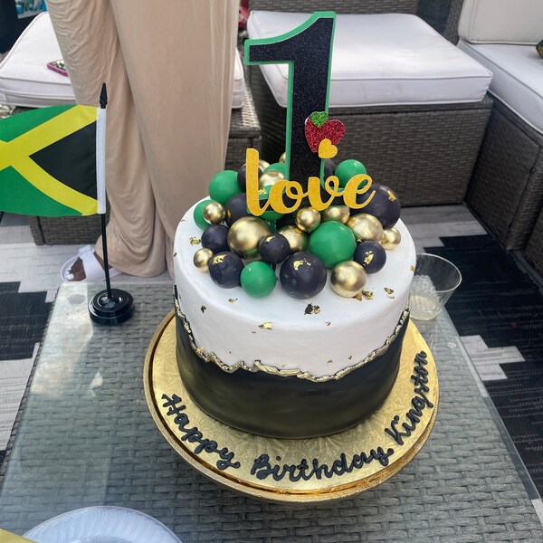 One Love Cake Topper , One Love Birthday , One Love Party Decor , One ...