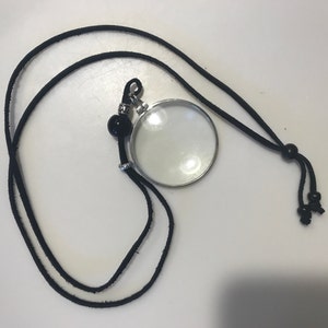 Magnifying Necklace, Healing Gem Stone, Monocle Necklace, Loupe ...