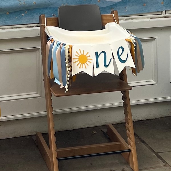 Boy Sunshine Banner, First Trip Around the Sun Theme, Sun High Chair ...