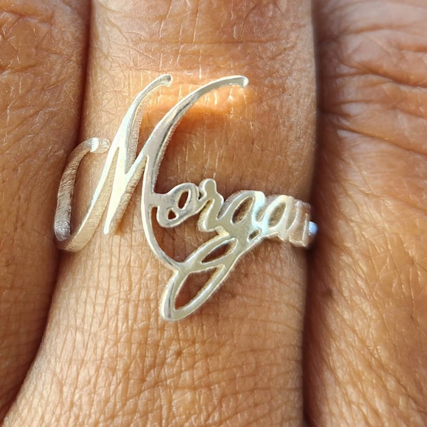 Custom Name Ring • Children Name Ring • Sterling Silver Ring ...