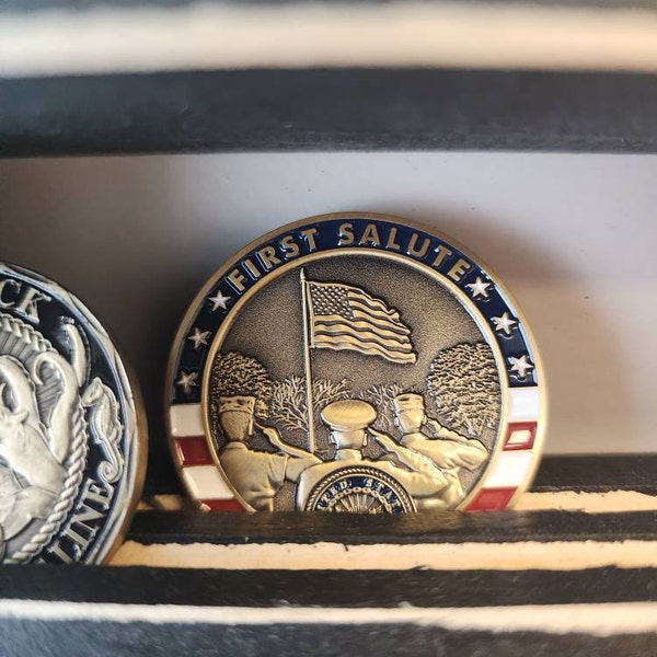 United States Navy First Salute Challenge Coin - Etsy