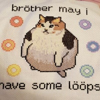 Brother May I Have Some Loops Cat Meme Funny Modern - Etsy Australia