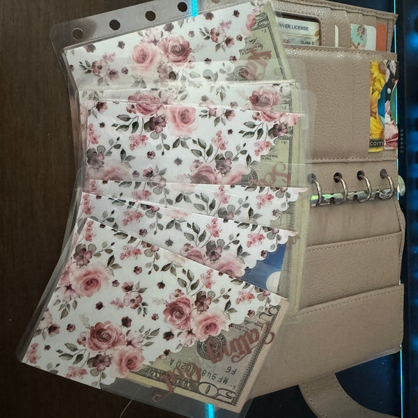 Rose Gold Dashboard | Budget Binder Dashboard |cash Envelopes | Binder ...