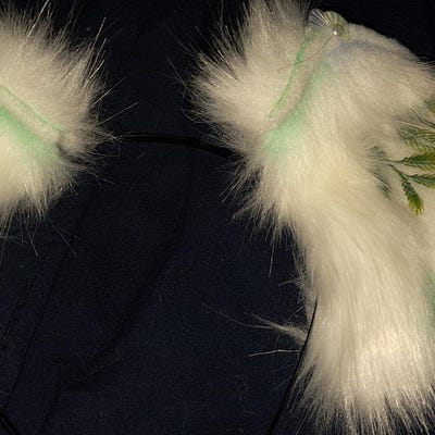 Realistic Gray Rabbit Ears-halloween-lolita-party Ear-floppy Bunny Ears ...