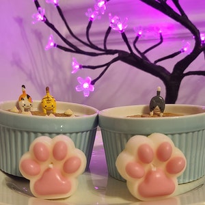 Cat Paw Candle, Cute Paw Candle, Animal Candle, Handmade Soy Scented ...