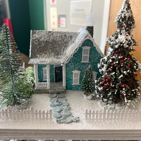 Mid-century Modern: Pre-cut House Kit to Make Your Own Miniature Putz ...