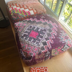 Moroccan Purple Checkered Rug, Checkerboard Handwoven Rugs, Custom Made ...