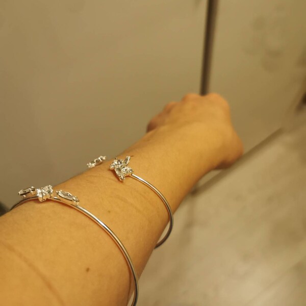 Adjustable Gold Swarovski Crystal Upper Arm Cuff, Bohemian Arm Wrap ...