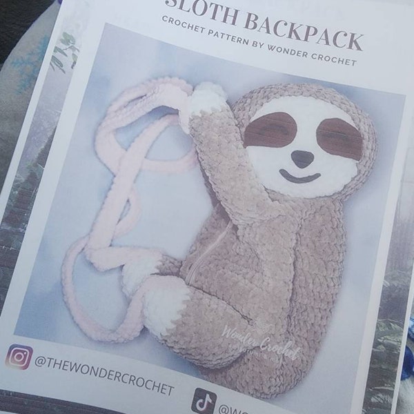 Sloth Backpack Crochet PATTERN- Amigurumi - Etsy