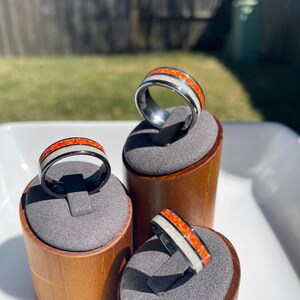 Unicorn Poop Ring With Opal Inlay 6mm Width Diamond Dust | Etsy