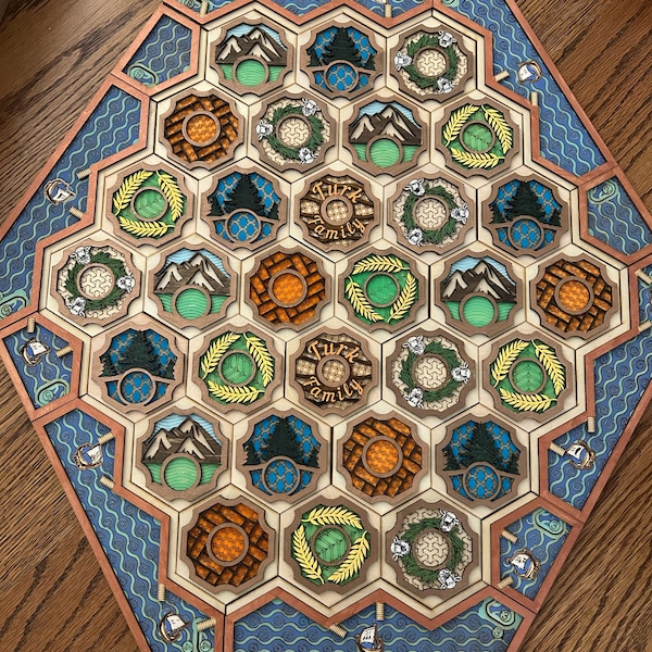 Custom Multilayer Catan Tiles, Free US Shipping - Etsy