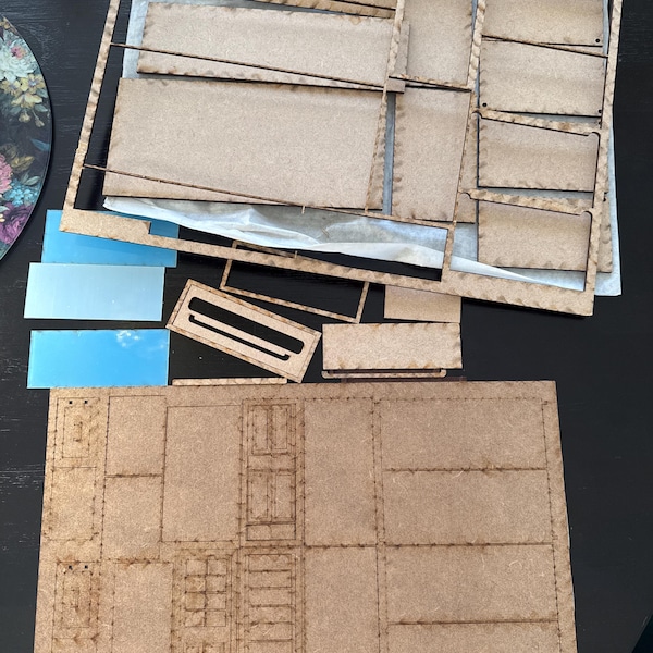 DIGITAL FILE Modern Doll House Miniature Pool Table Laser Cut File SVG ...