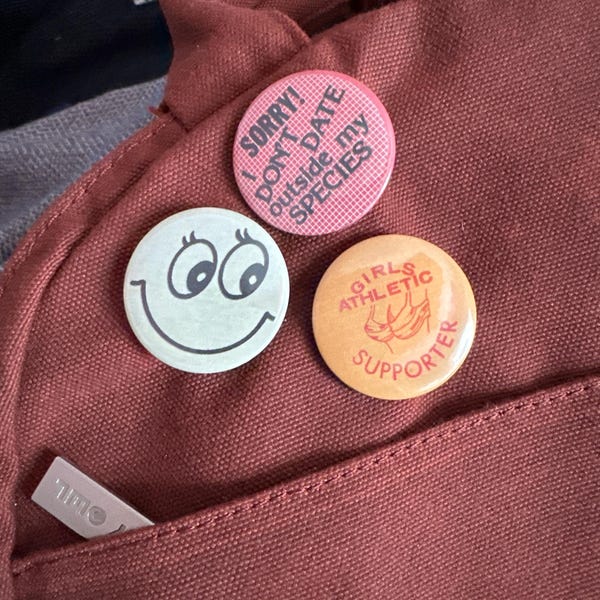 Vintage Style Pinback Buttons - Novelty Reproduction Pins ...