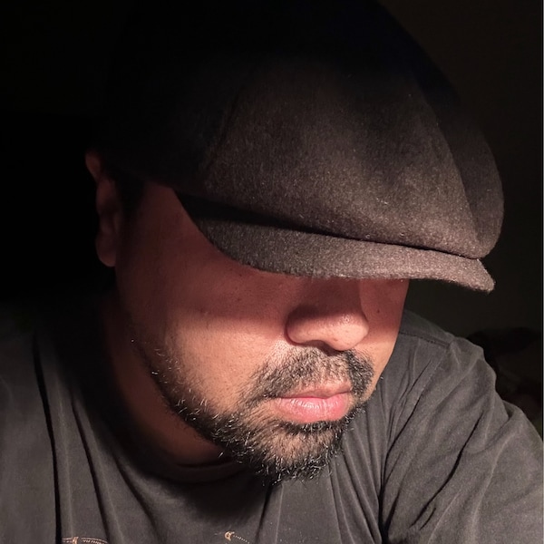 Brown Winter Cadet Cap, Wool Army Style Hat, Brown Military Cap, Camper ...