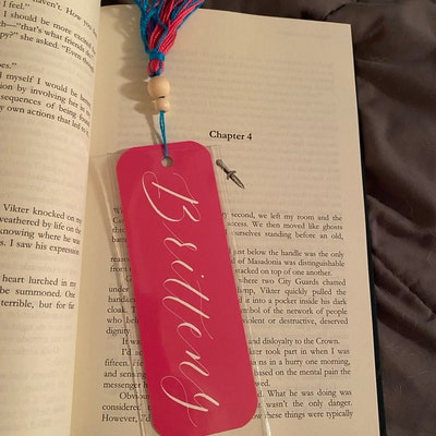 Personalized Bookmarks, Calligraphy Bookmarks, Custom Tassel Bookmarks ...