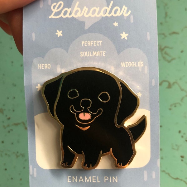 Labrador (black) Pin - Etsy