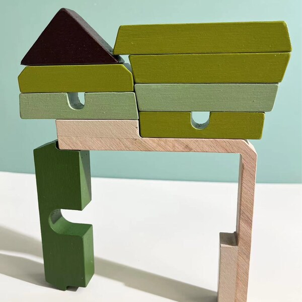 Montessori Materials Montessori Toy Building Blocks Block Set Handmade ...