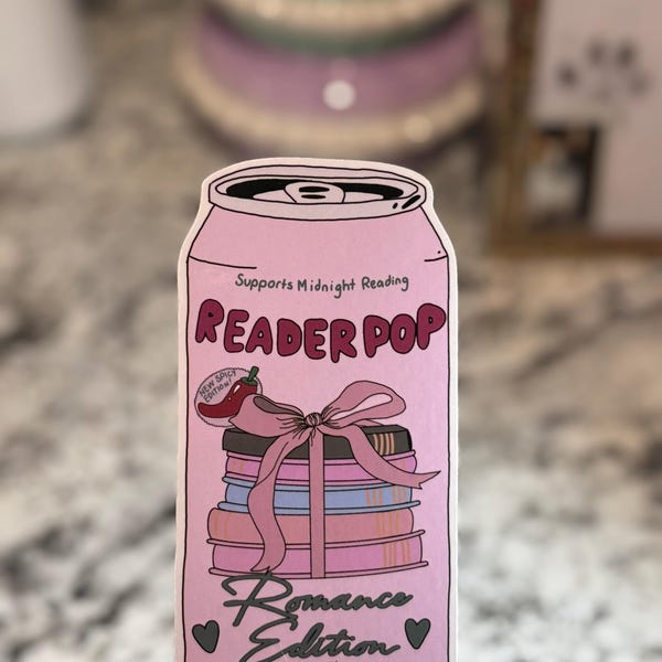 Romance Readerpop Bookmark | Soda Bookmark | Romance Bookmark | Bookish ...