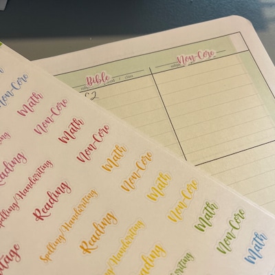 Months of the Year Script Stickers, Functional Stickers, Calendar ...