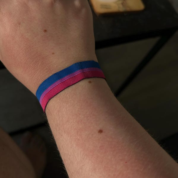 Pride Progress Flag LGBTQ+ Flag Bracelet - Etsy UK