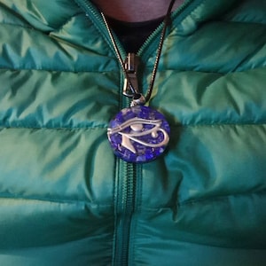 Orgone Pendant Necklace Silver Tree of Life Pentacle, Black Tourmaline ...